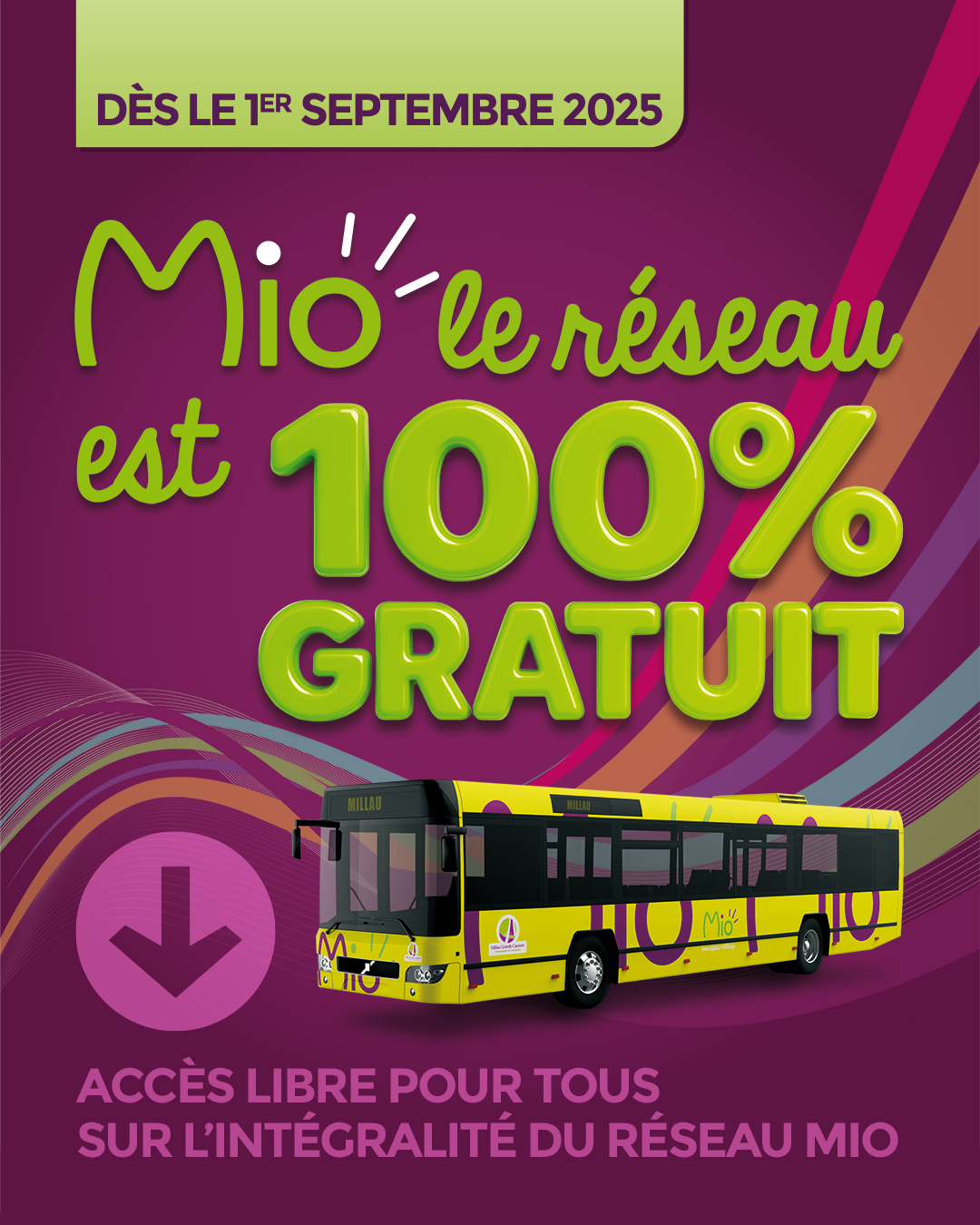 Mio le réseau est 100% gratuit à partir du 1er septembre 2025! - Reseau Mio